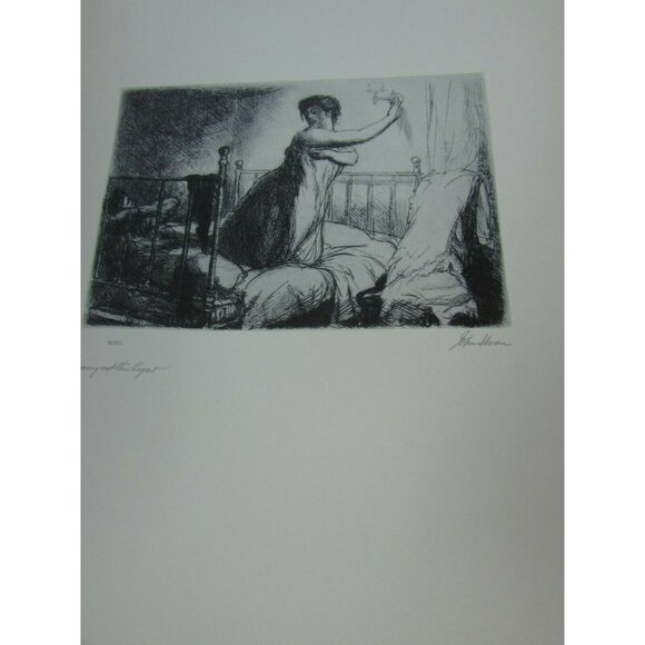 John Sloan | Art | John Sloan Turning Out The Light Vintage Print ...